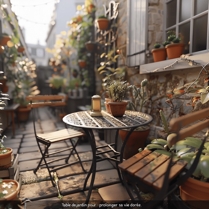 Table de jardin : assurez son entretien pour prolonger sa durée de vie